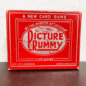 Vintage Picture Rummy Playing Card Game by R. Turner Ltd, Made in the ...