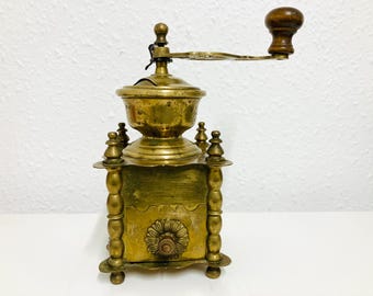 Vintage Wall Mounted Coffee Grinder German Coffee Mill Vintage Manual ...