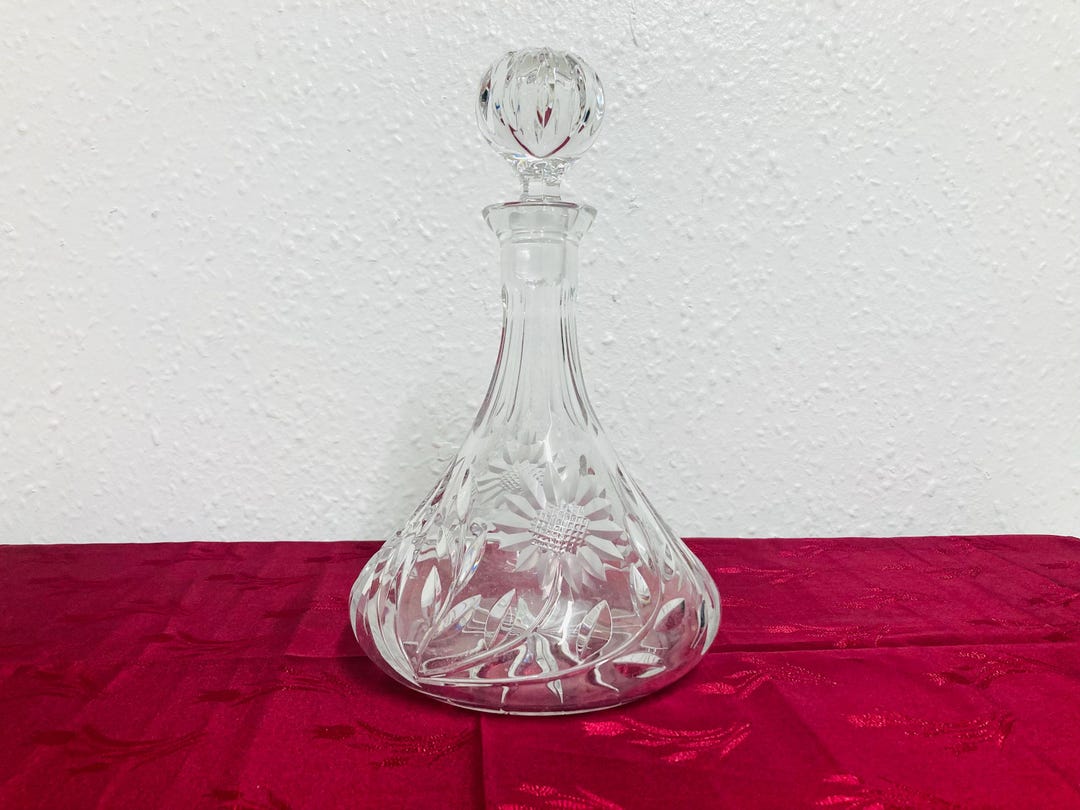 Vintage Crystal Captains Ships Decanter - Etsy