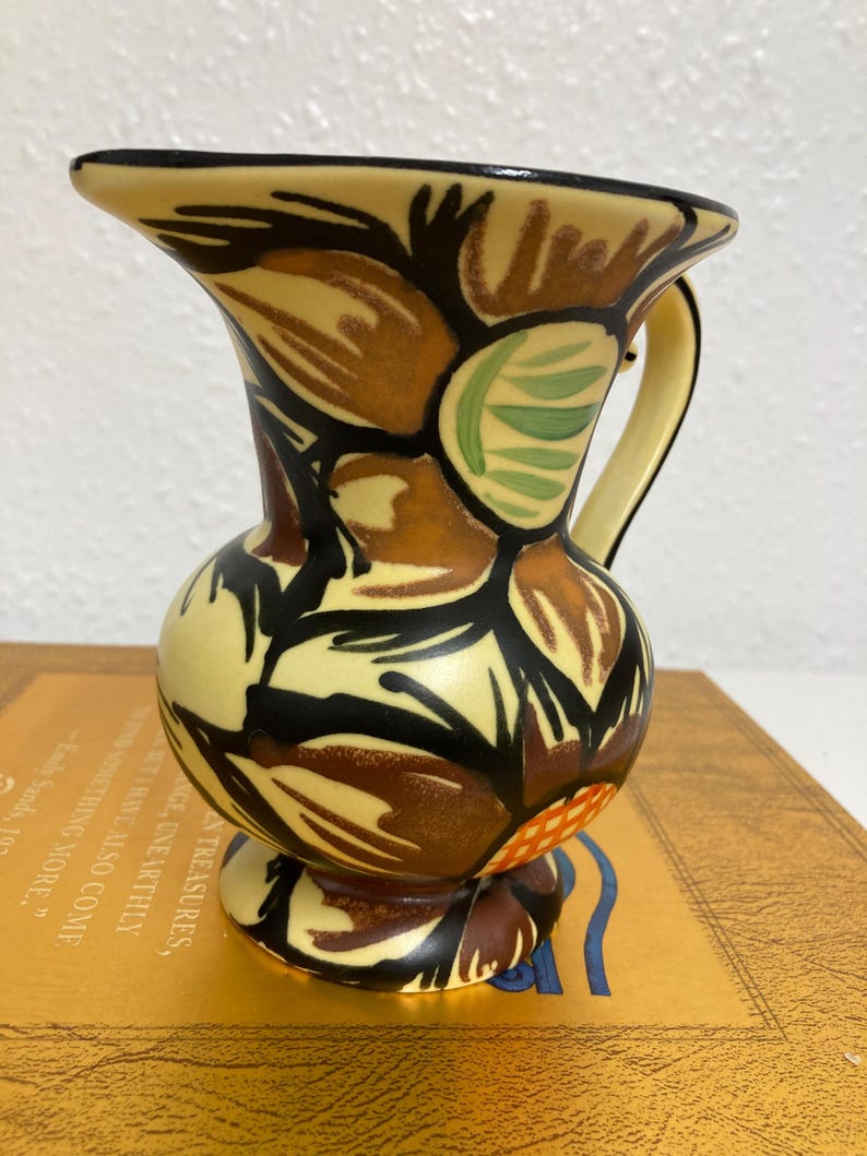 Art Deco Colourful Jug by Ditmar Urbach - Etsy