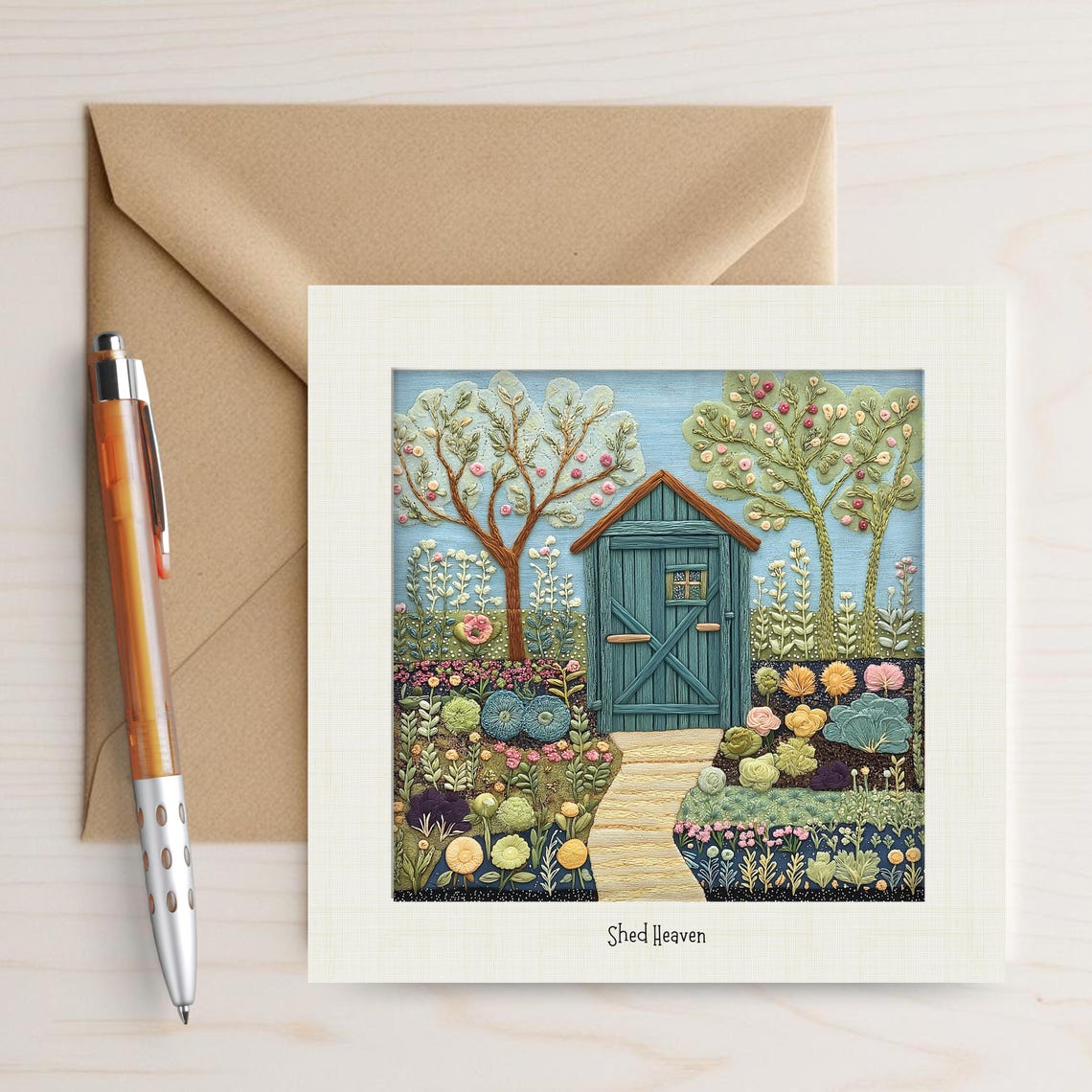 Shed Heaven Greeting Card, Garden Shed, Blank Inside - Etsy