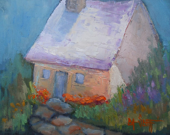Small Landscape Impressionist House Painting Fairy House - Etsy