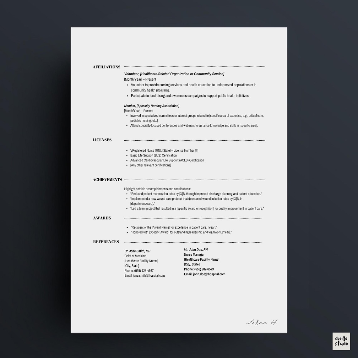Resume Template CV Cover Letter | Clean Simple Professional Minimalist ...