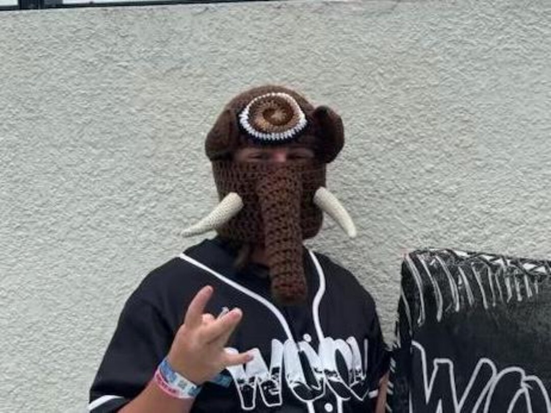 Crocheted Wooli Mammoth Spiral Cyclops Eye Mask - Etsy