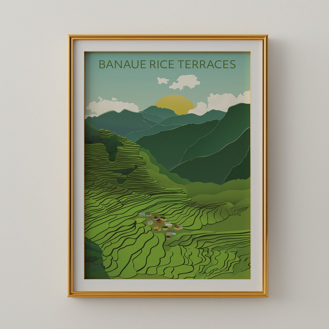 Philippines Banaue Rice Terraces Filipino Cultural Poster Philippines ...
