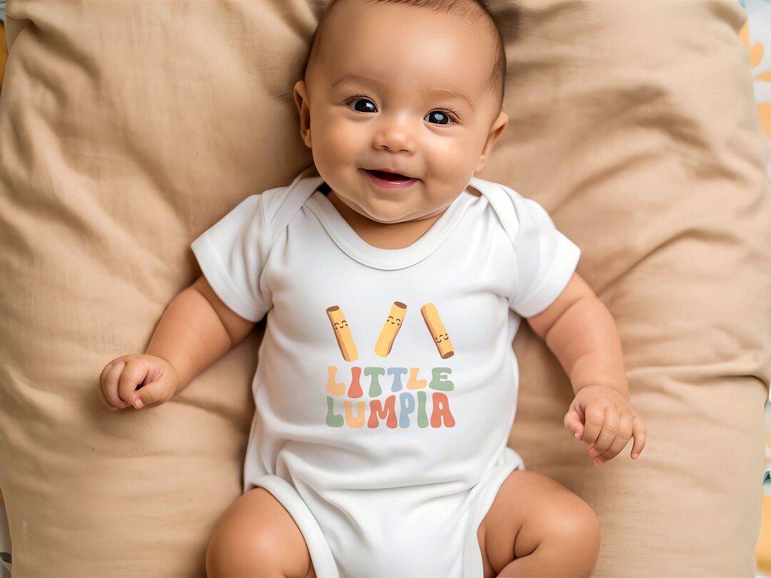 Filipino Baby Onesie Cute Retro Lumpia Foodie Baby Gift Spring Rolls ...