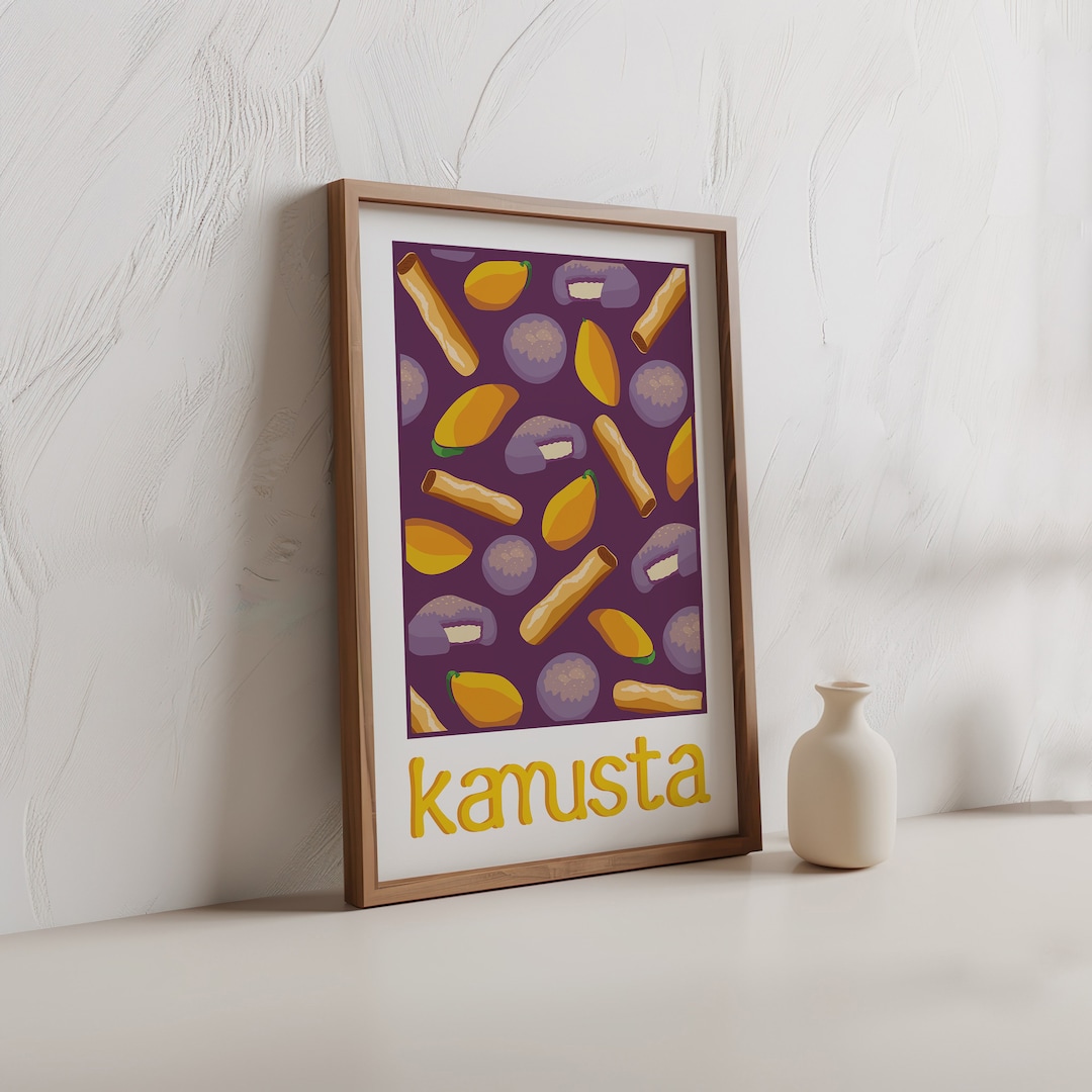 Tagalog Greetings Kamusta Filipino Culture Printable Poster Lumpia ...