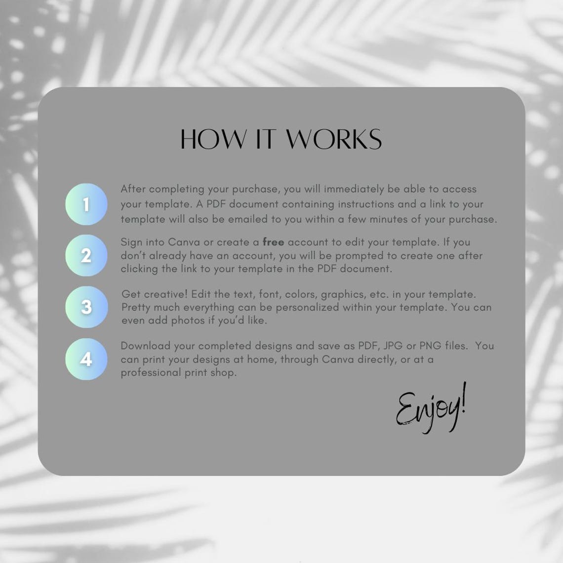 Template Menu for Weddings, Parties, Dinners, & Events - Modern ...