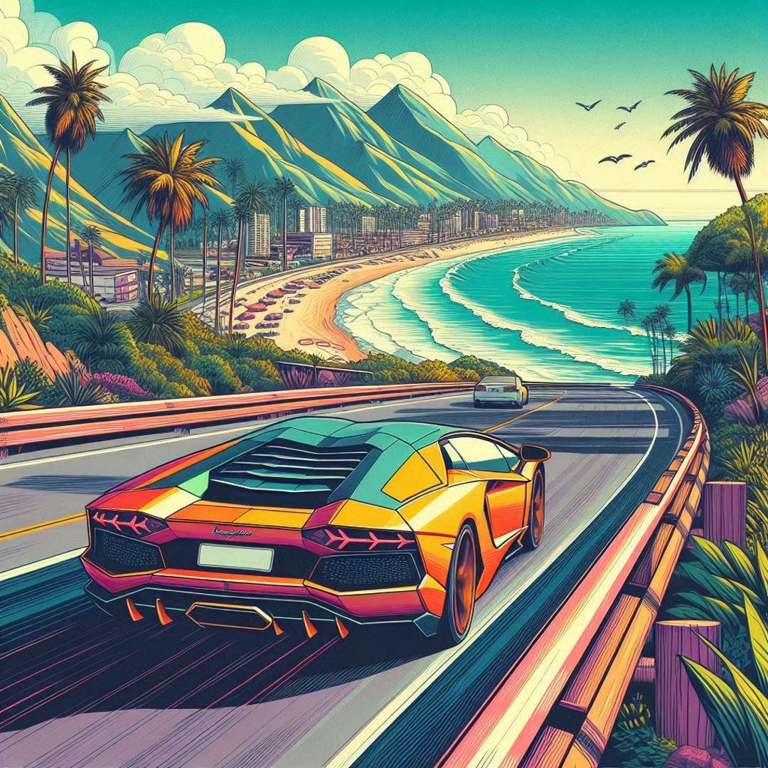 Super Car Hyper Car Race Car Digital Car Art Car Gifts for Boys Wall ...