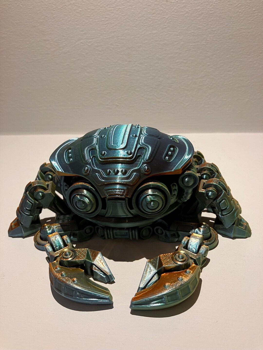 Cyber Crab - 3D Printed Articulated Crab - Desk Toy - Desk Gadget ...