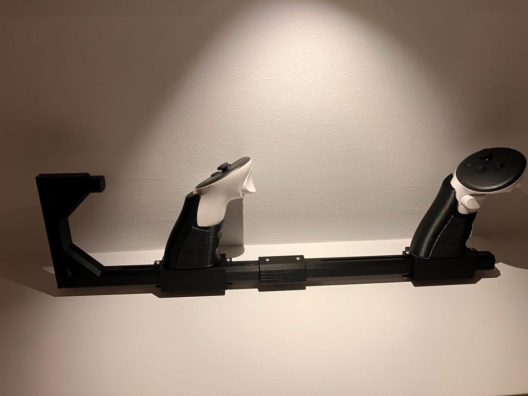 Quest 3 Virtual Gunstock V2 3D Printed, Adjustable Controller ...