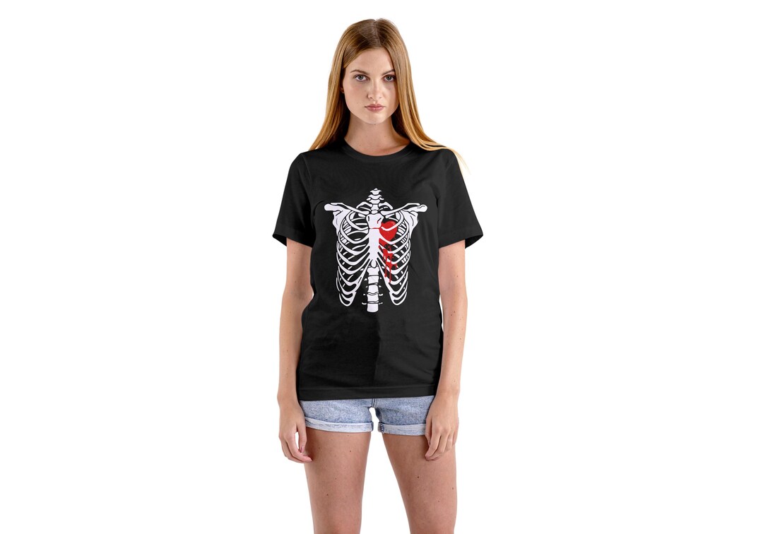 Skeleton With a Bleeding Heart, X Ray, Halloween, Bones, Empty Inside ...