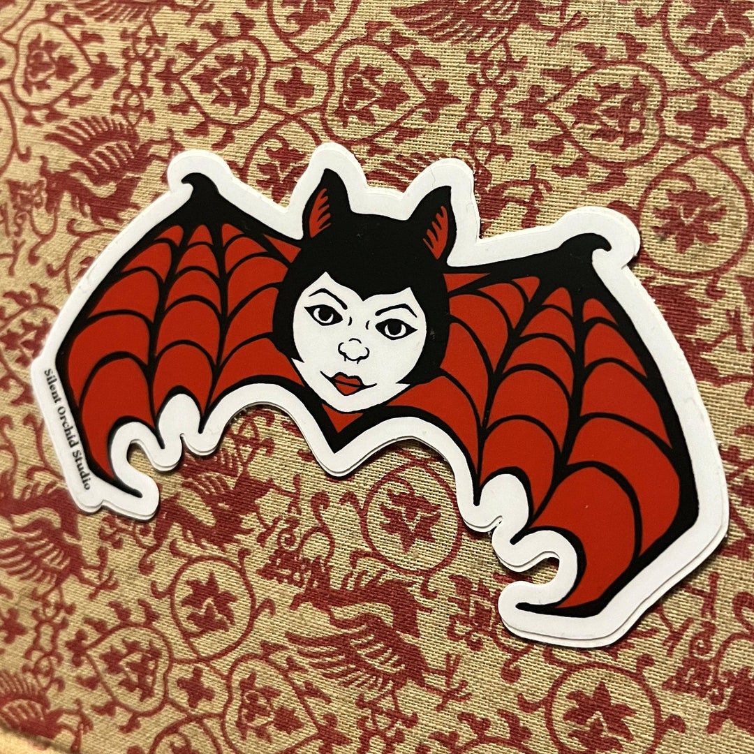 Bat Lady Die-cut Sticker - Etsy