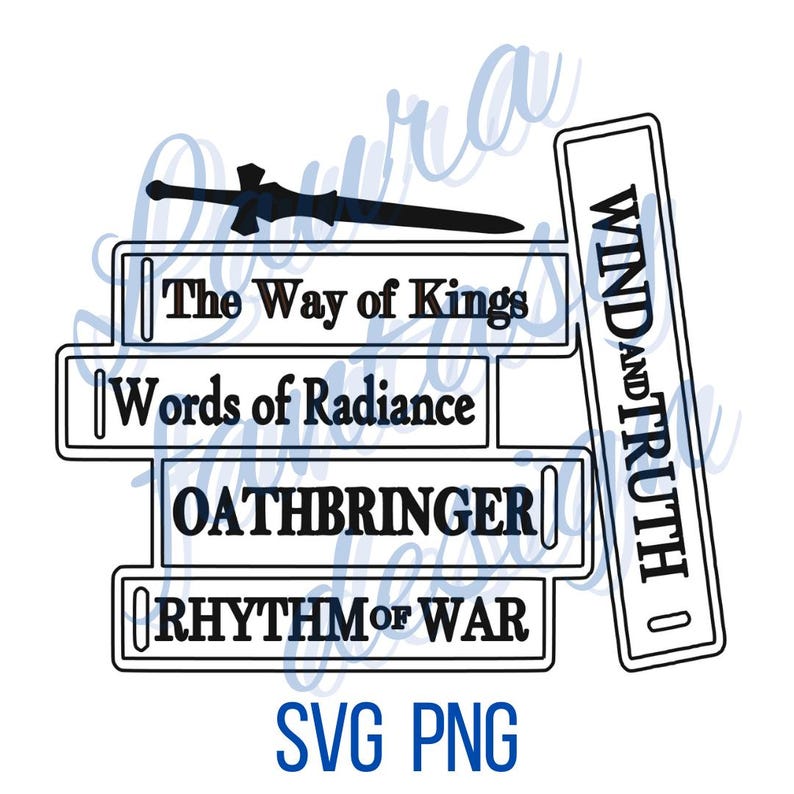 Fantasy Books Stack SVG and PNG - Etsy
