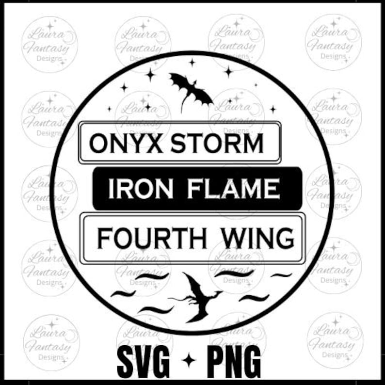 Fourth Wing Book Stack SVG and PNG Files - Etsy