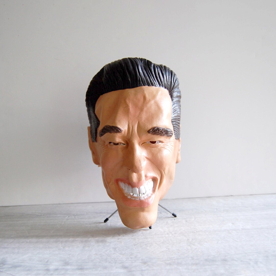 Arnold Schwarzenegger Mask, Vintage Arnold Schwarzenegger Mask, Vintage ...