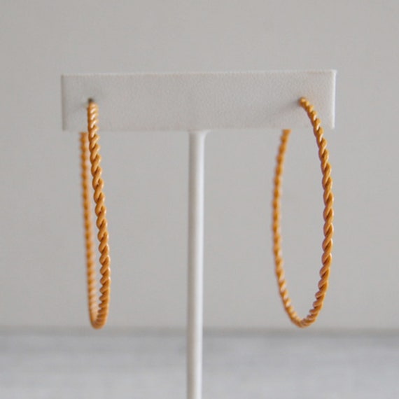 twisted wire hoops, vintage twisted wire hoops, vinta… - Gem