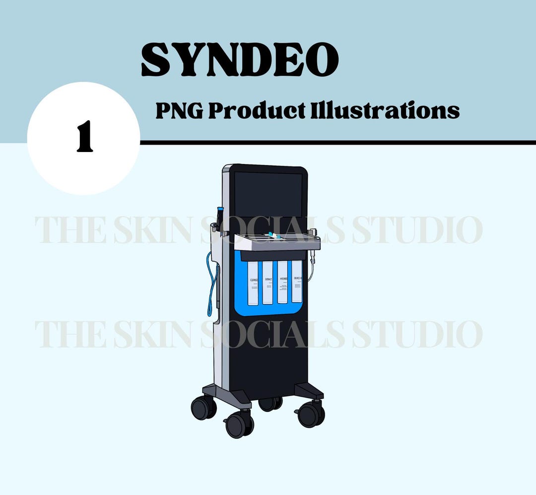 Syndeo Hydra Facial Digital Illustration – PNG File for Aestheticians ...