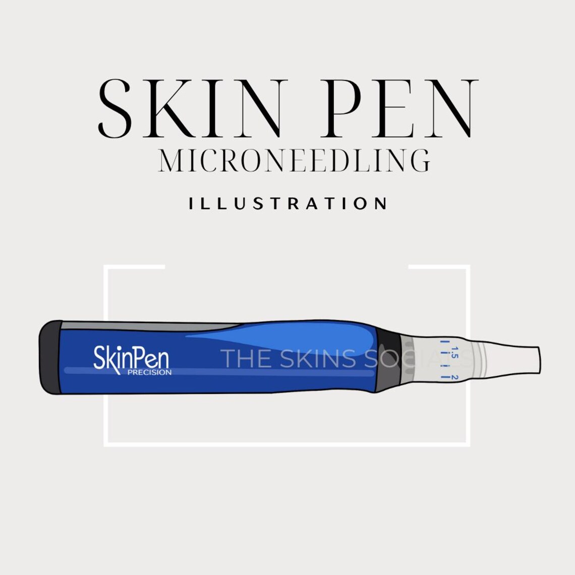 Skinpen Digital Illustration – PNG File for Aestheticians & Social ...