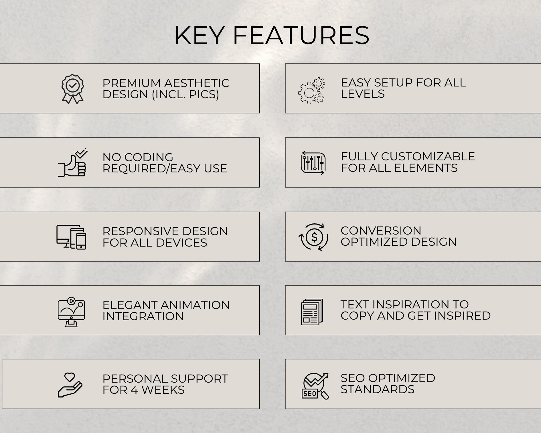 Wordpress Elementor Template 'cahaja' Elegant Boho Web Design for ...