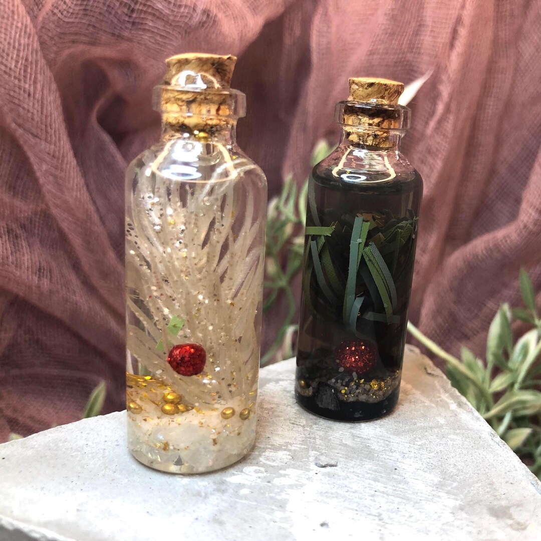 Small, Liquid-filled, Nature Inspired, Shaker Potion - Etsy