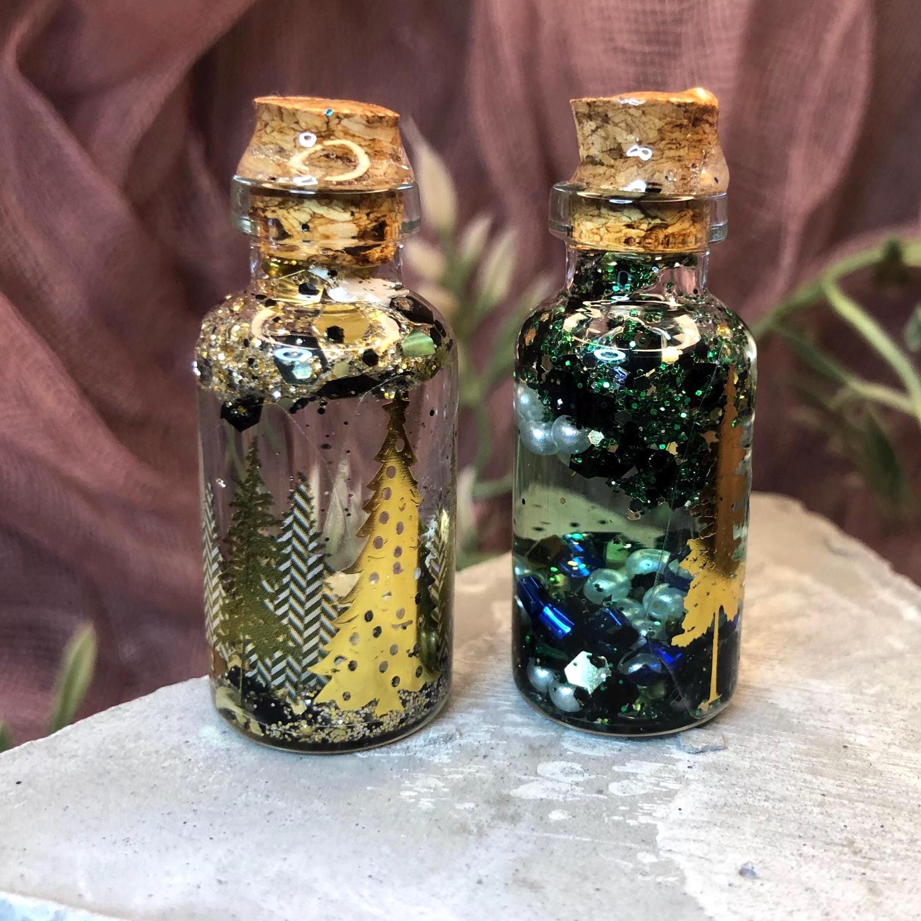 Mini Snow Globe, Winter Forest Themed, Liquid-filled, Tiny Accent Decor ...