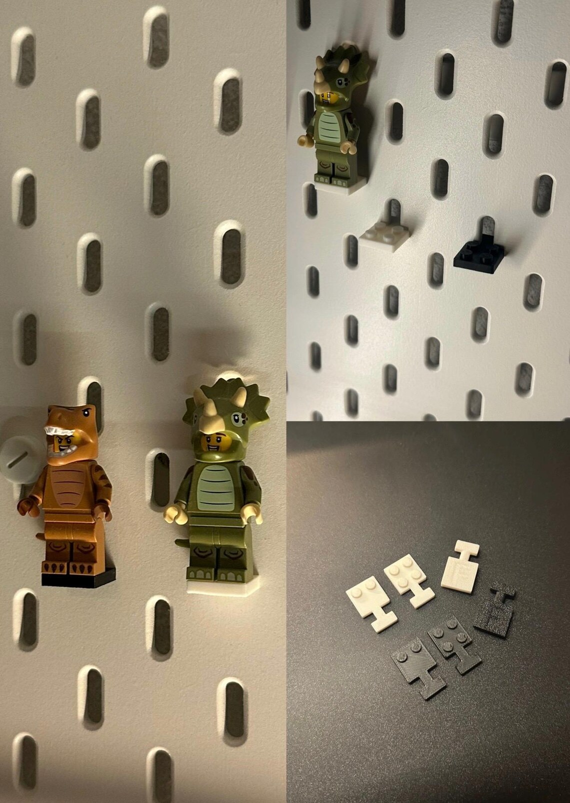 IKEA SKADIS Lego Minifigure Stand | 2-stud 4-stud Display Rack | Wall ...