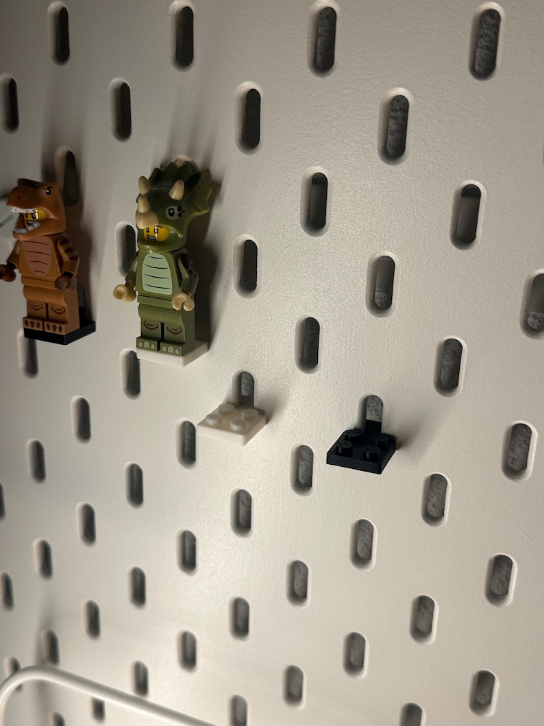 IKEA SKADIS Lego Minifigure Stand | 2-stud 4-stud Display Rack | Wall ...