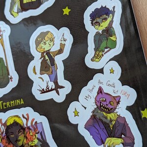 Fear and Hunger Termina | A5 Vinyl Sticker Sheet | Funger - Etsy
