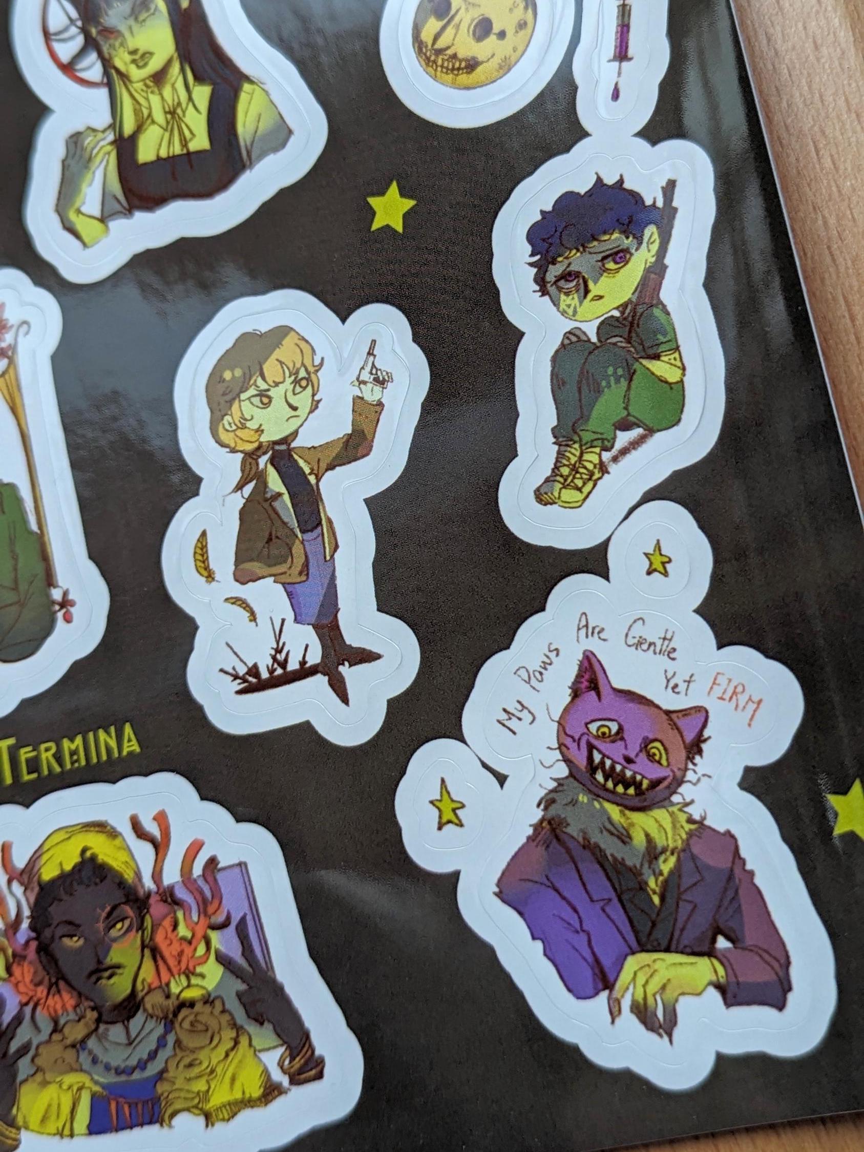 Fear and Hunger Termina | A5 Vinyl Sticker Sheet | Funger - Etsy