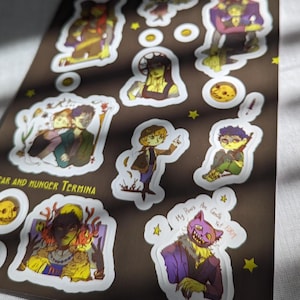 Fear and Hunger Termina | A5 Vinyl Sticker Sheet | Funger - Etsy