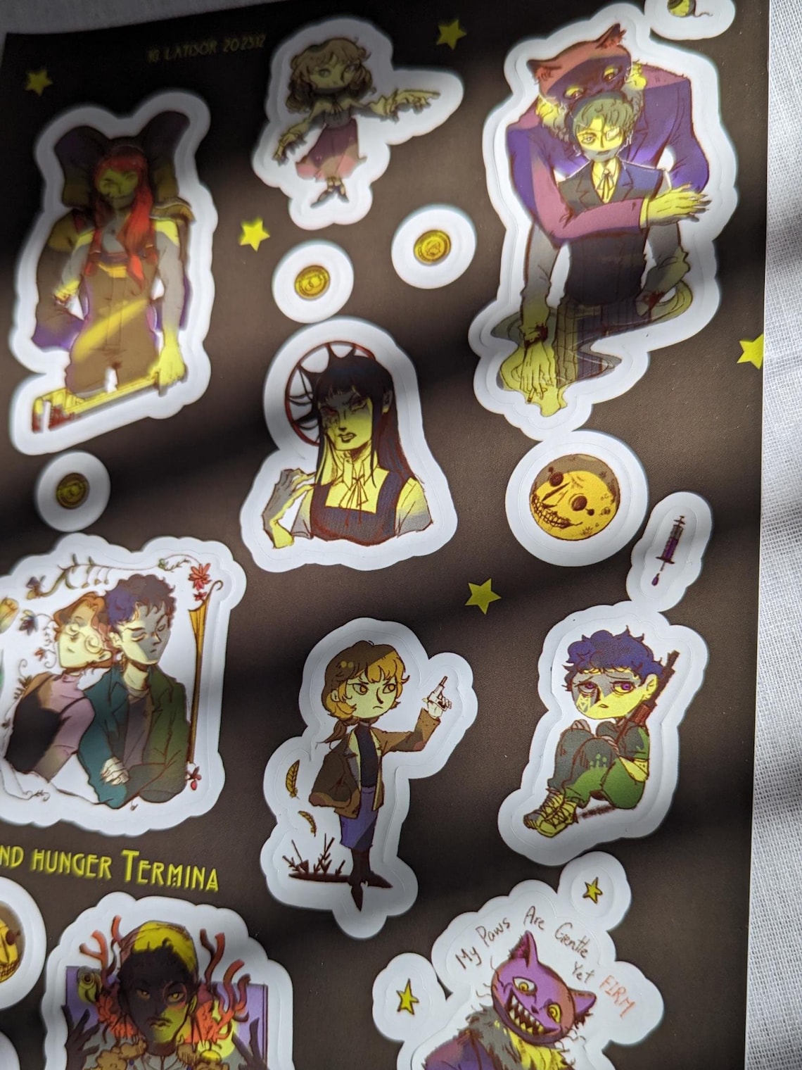 Fear and Hunger Termina | A5 Vinyl Sticker Sheet | Funger - Etsy