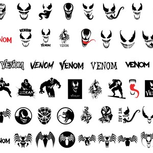 Venom Svg- Venom Png- Venom Digital Stickers- Cartoon- Png- Svg - Etsy