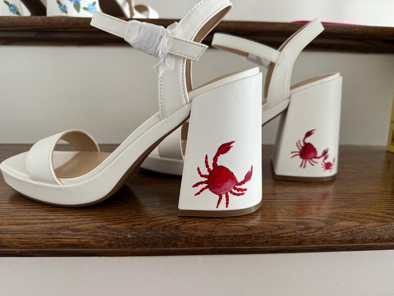 Women's Hand-painted Shoes - Lobsters and Crabs - Etsy