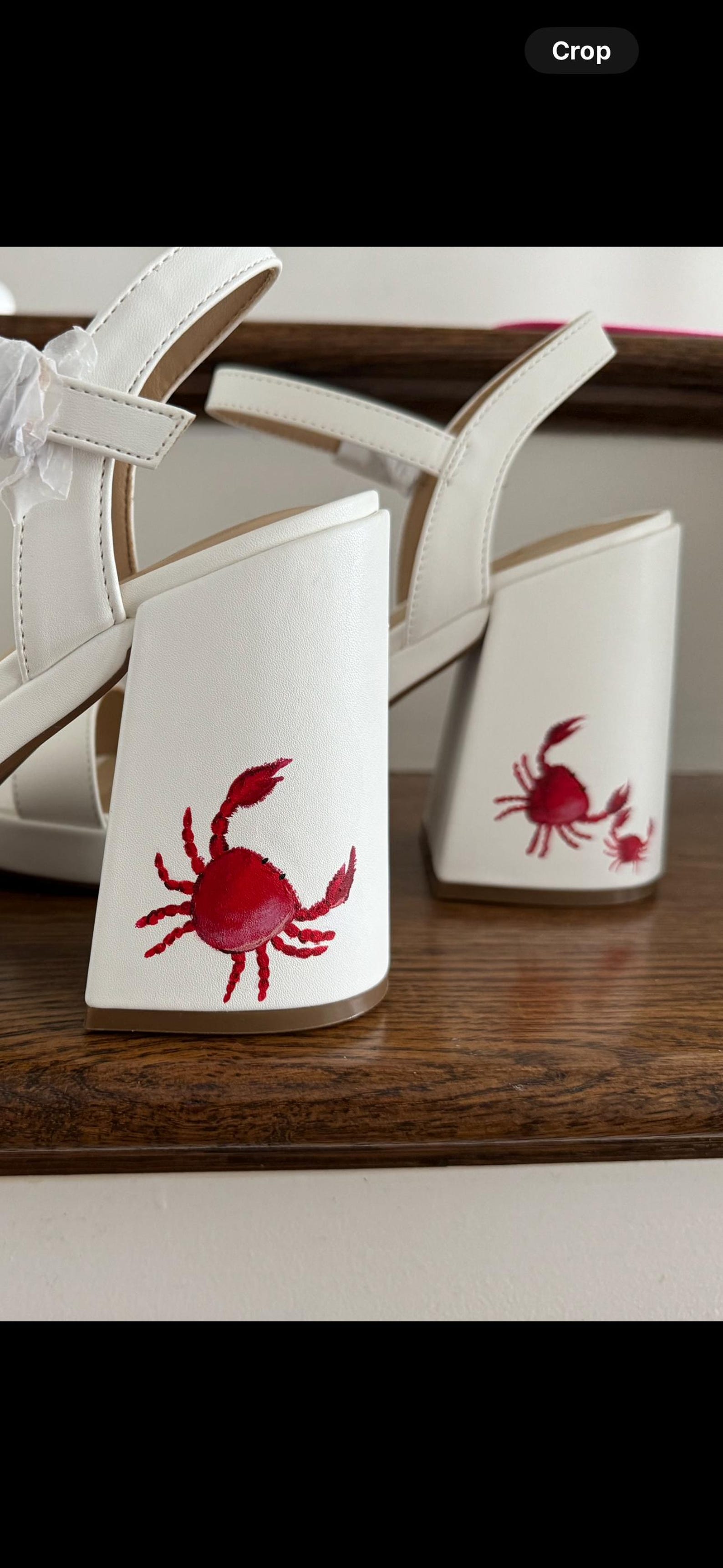 Women's Hand-painted Shoes - Lobsters and Crabs - Etsy