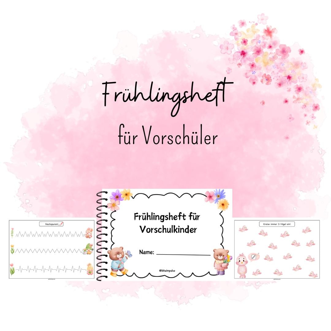 Spring Booklet for Preschoolers, Preschool Booklet, Preschool Book - Etsy