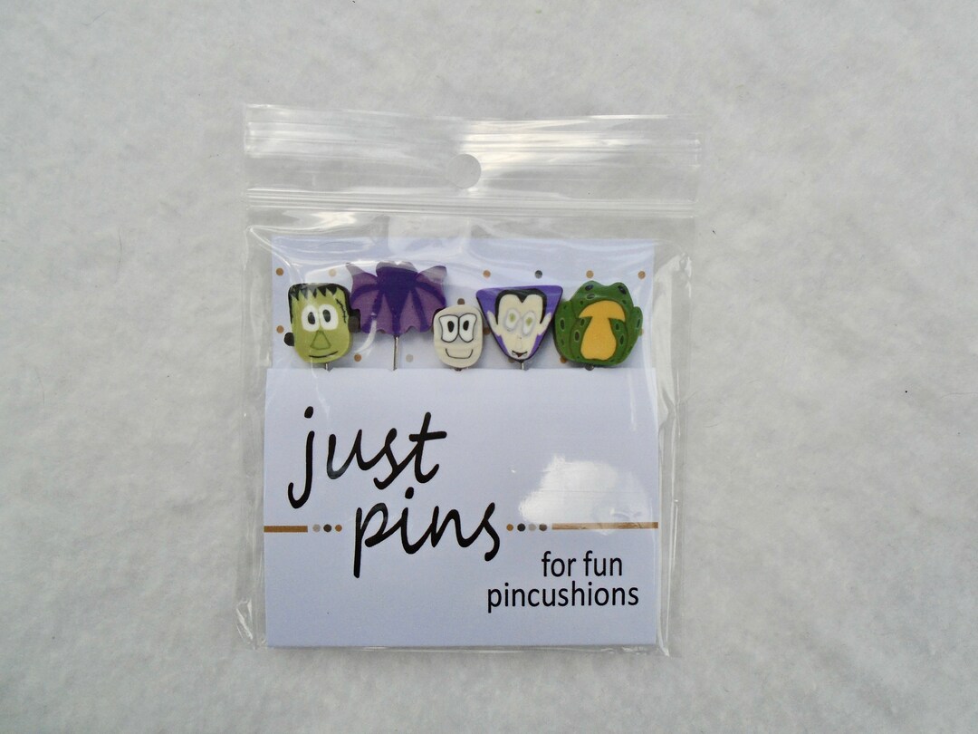 Halloween Straight Pins / Monster Pins / Pincushion Pins / Specialty ...