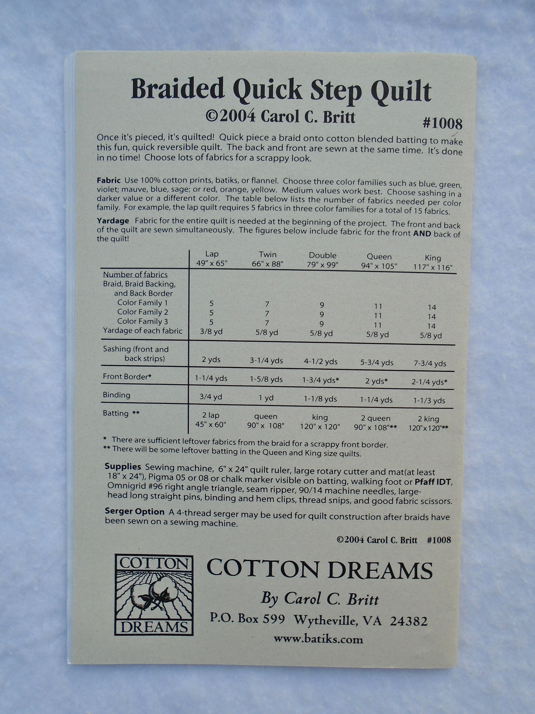 Braided Quick Step Quilt / French Braid Quilt Pattern / Quilt Pattern ...