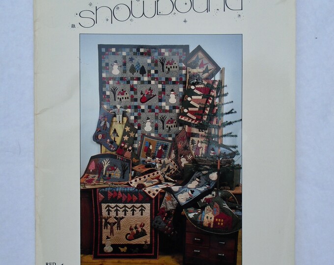 Snowbound Quilt Book / Red Wagon / Winter Quilt Patterns / Primitive ...