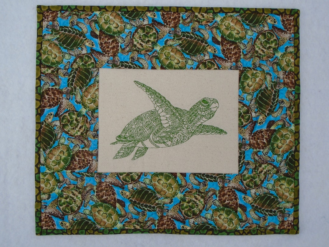 Sea Turtle Wall Hanging / Sea Turtle Quilt / Sea Turtle Wall Art - Etsy