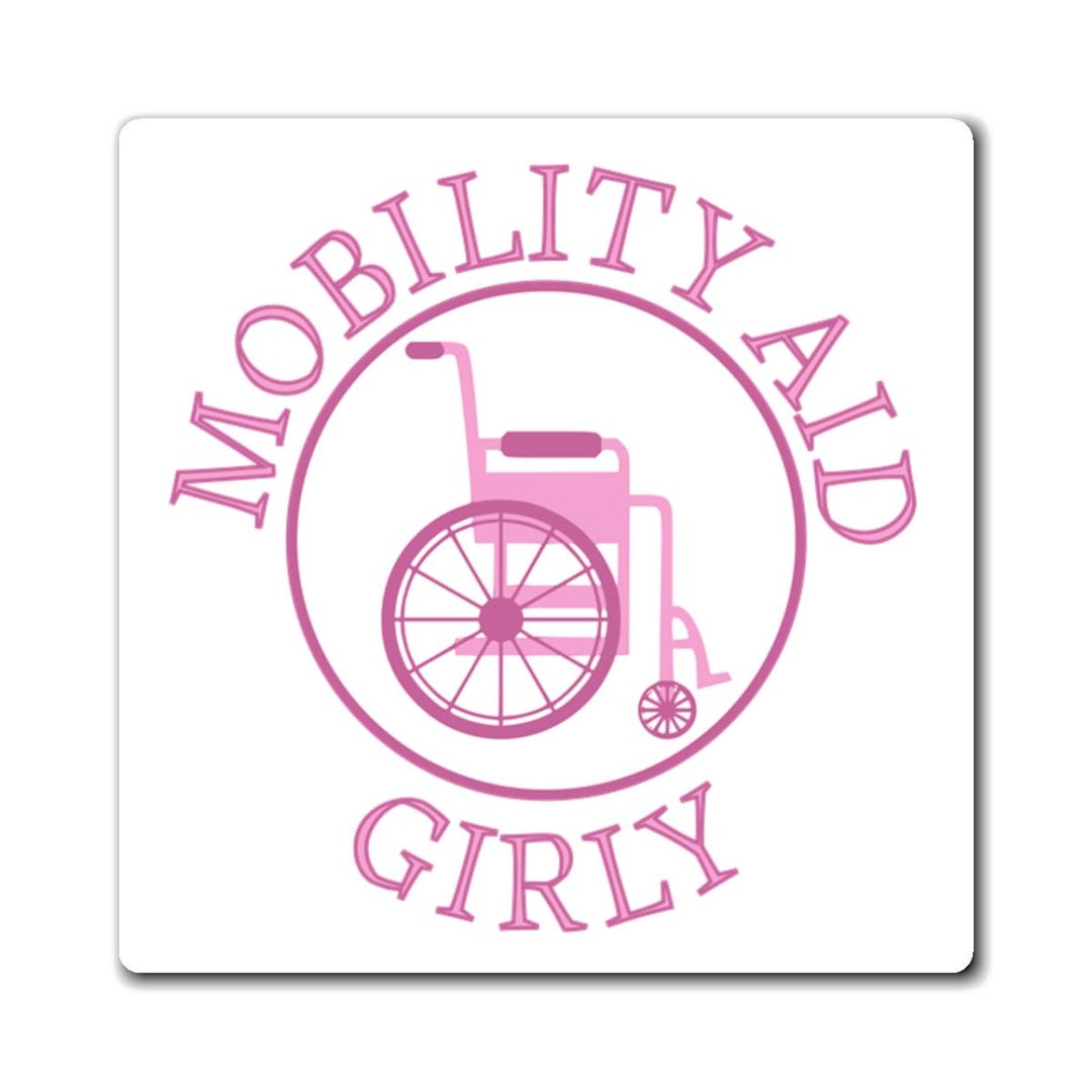 Girly Wheelchair Magnet, Disability Pride Fridge Magnet, Cute Medical ...