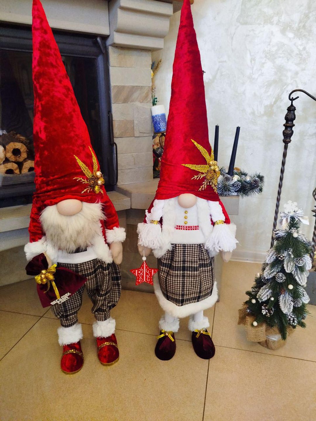 Handmade Christmas Gnomes Perfect Holiday Décor Bring Festive Charm to ...