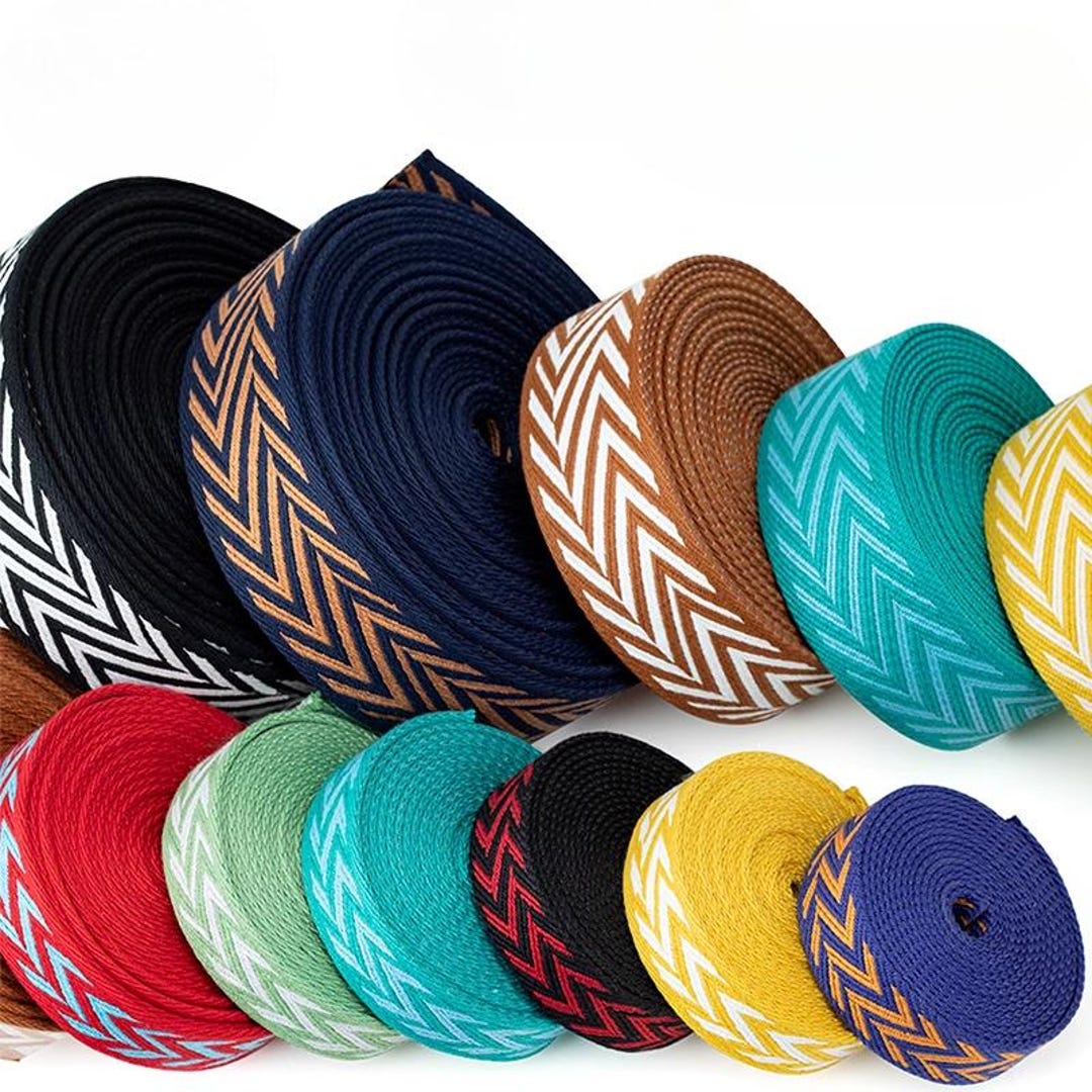 2 Inch Wide Jacquard Ribbon Cotton Webbing – Heavy-duty Decorative Trim ...