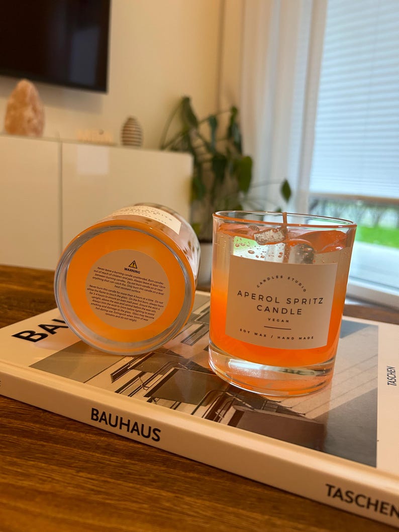 Aperol Spritz Candle - Etsy