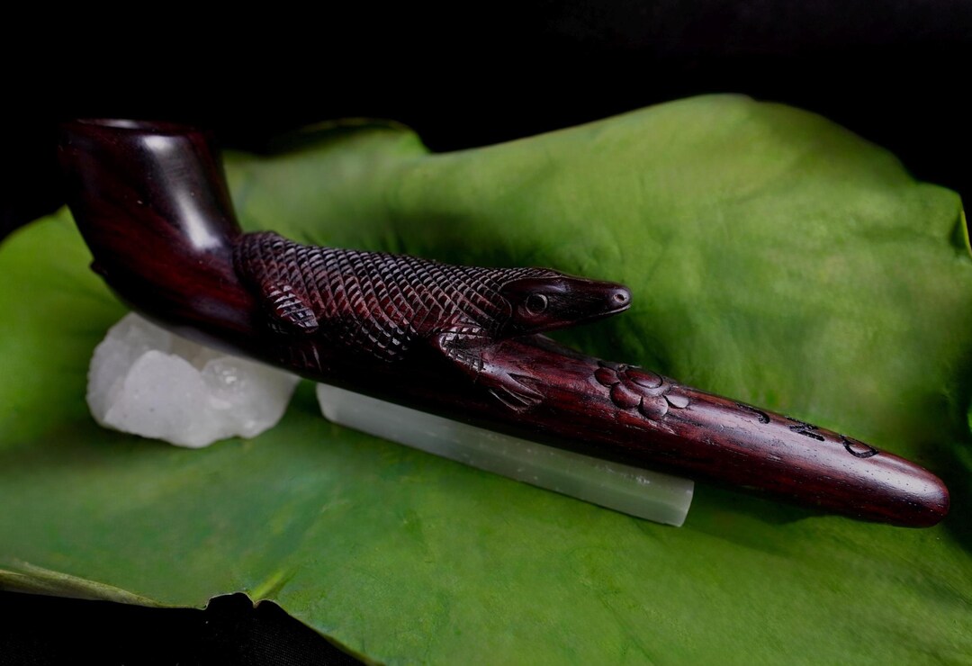 Lizard Mapacho / Tobacco Pipe - Etsy