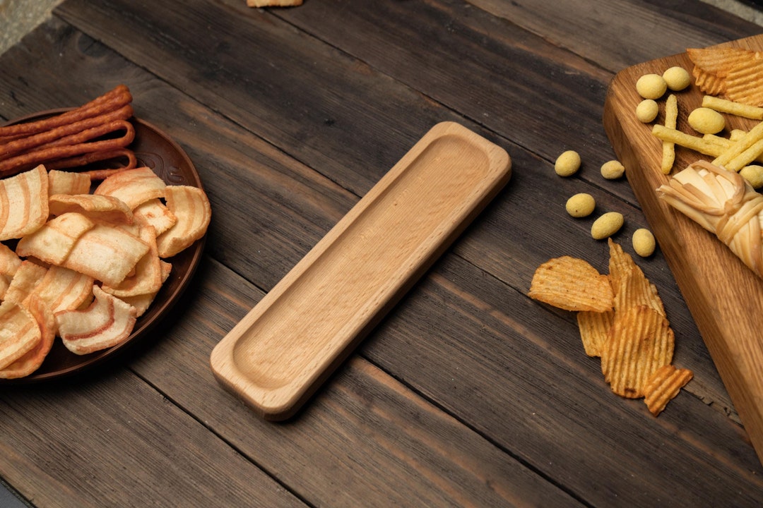 Narrow Serving Tray, Food Display Board, Long Platter, Charcuterie ...
