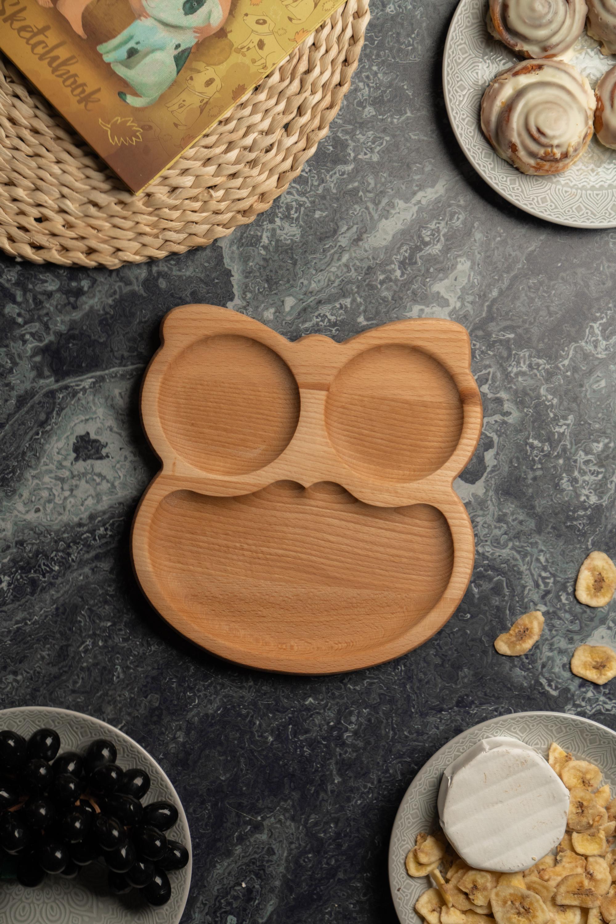 Kids Eco-friendly Serving Plate, Owl Lovers Gift, Serving Platter for ...