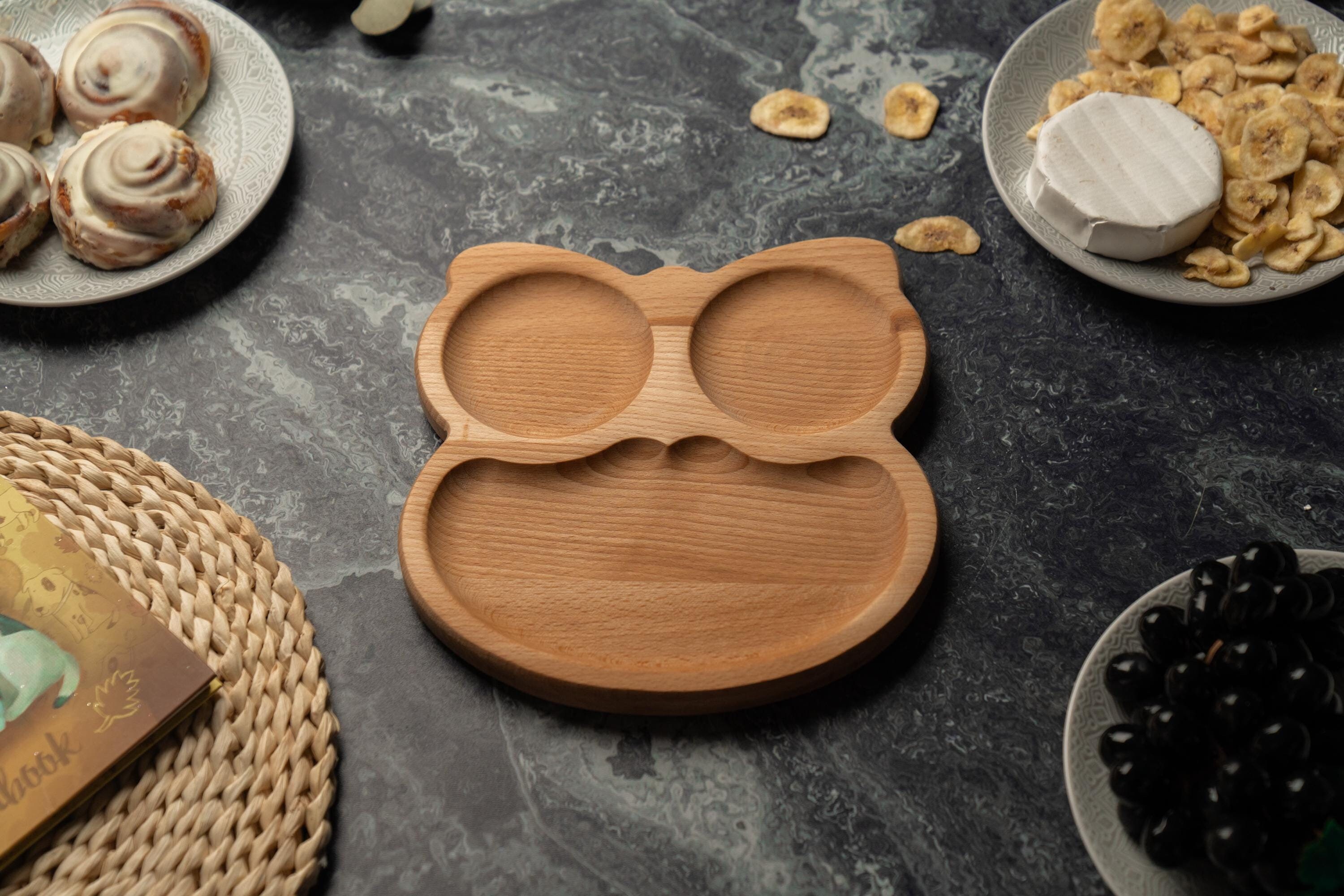 Kids Eco-friendly Serving Plate, Owl Lovers Gift, Serving Platter for ...
