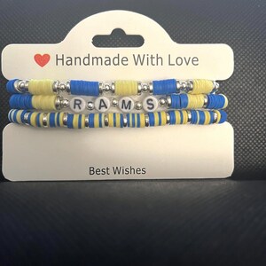 Set of 3 Hand Made NFL Sports Bracelets.. - Etsy