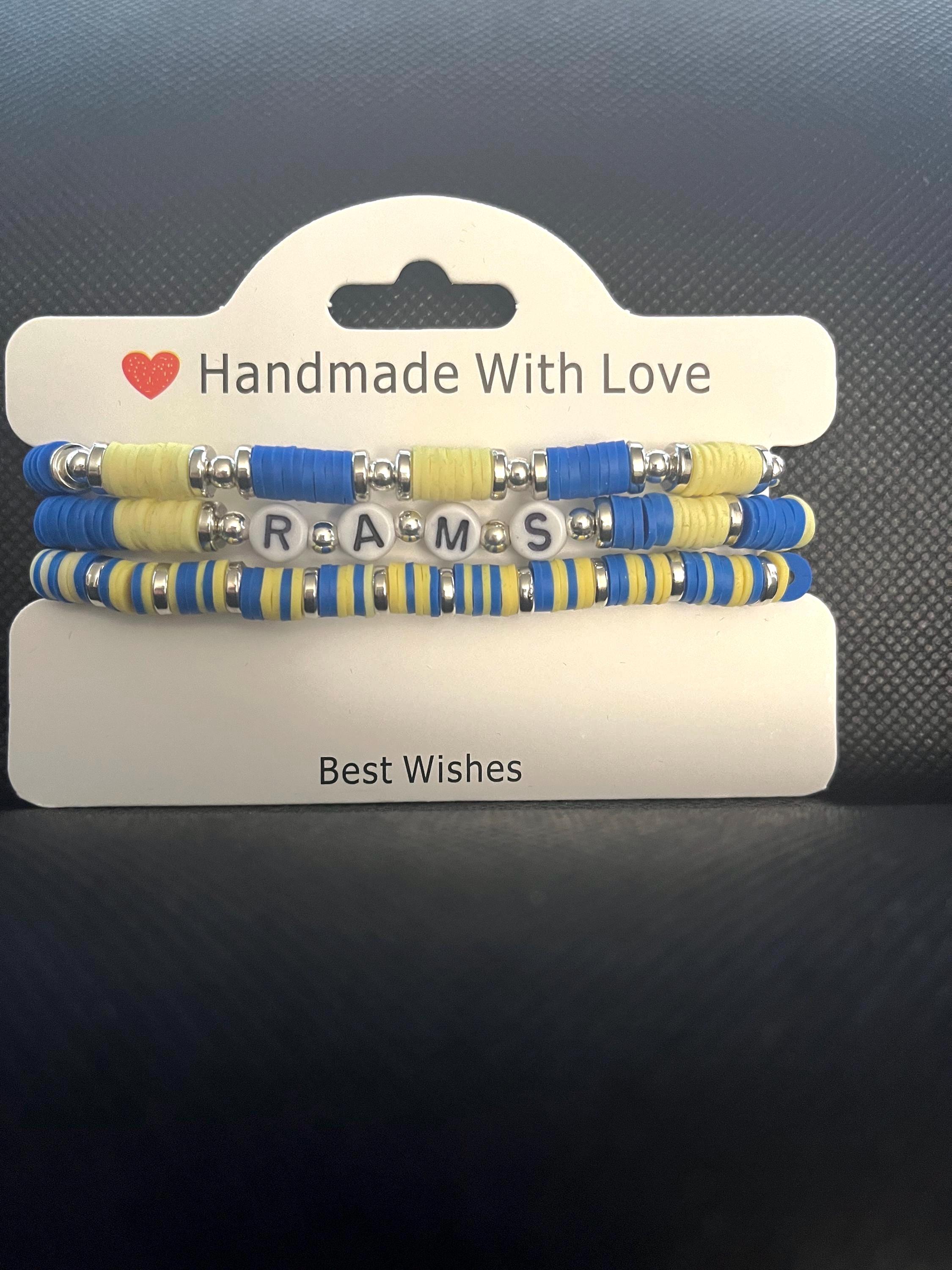 Set of 3 Hand Made NFL Sports Bracelets.. - Etsy
